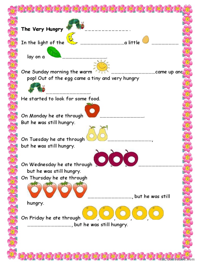 The Very Hungry Caterpillar Script | PDF | Cooking, Food & Wine | Wellness