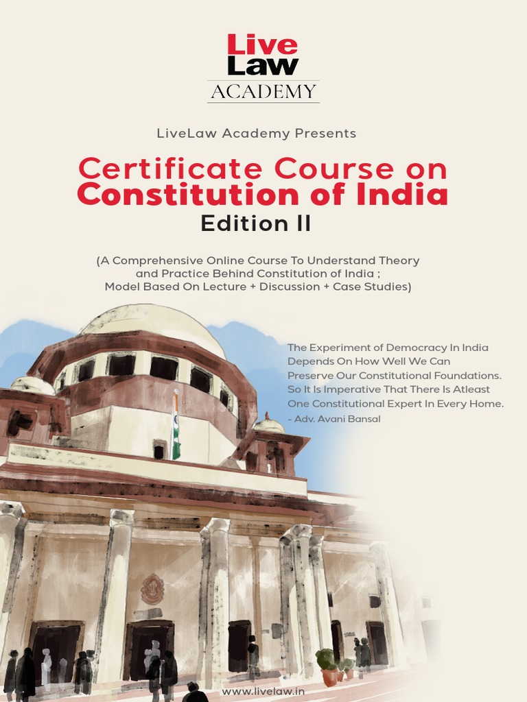 Certificate Course On: Constitution of India | PDF