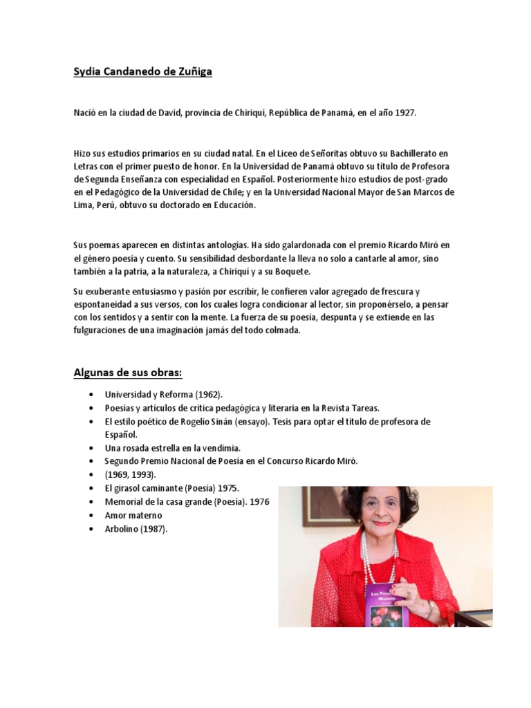 Sydia Candanedo de Zuñiga | PDF