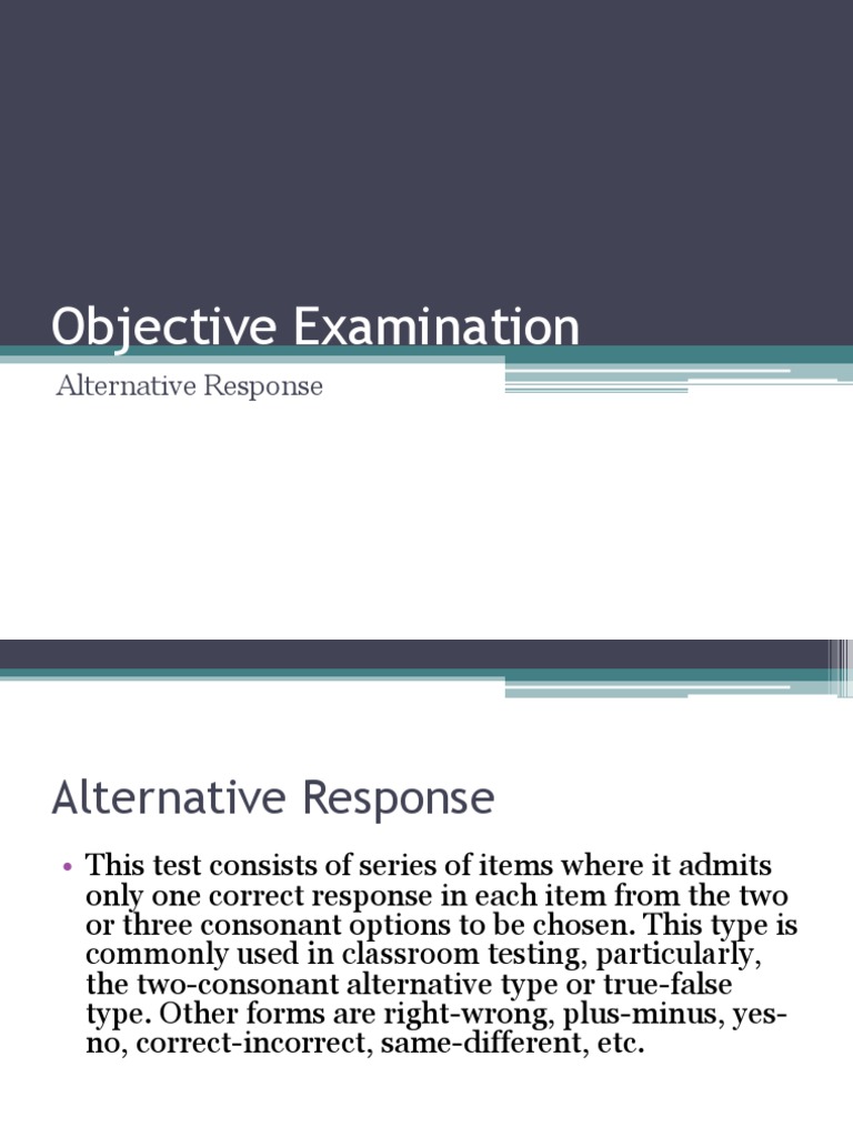 Alternative Response | PDF | Multiple Choice | Cell (Biology)