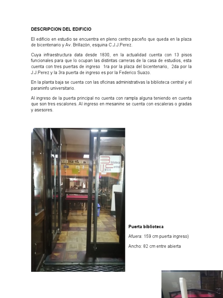 Descripcion Del Edificio | PDF