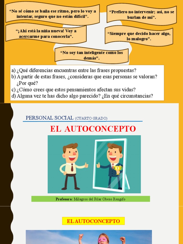 El Autoconcepto | PDF