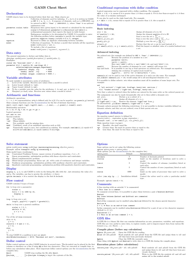 Gams Bilgi Notu 1625309478-1 | PDF