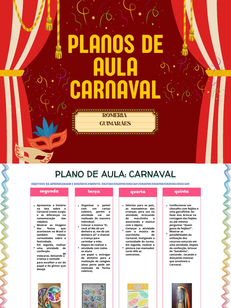 Plano de Aula - Carnaval PDF | PDF | Carnaval