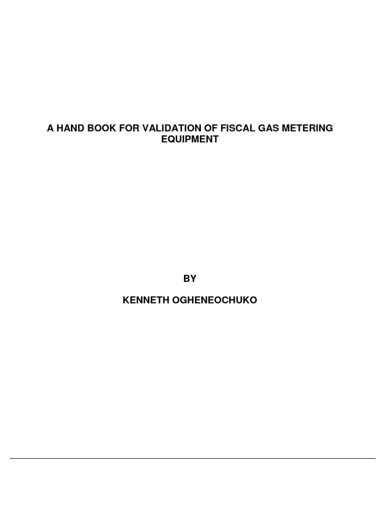 Validation Handbook by KENNETH | PDF
