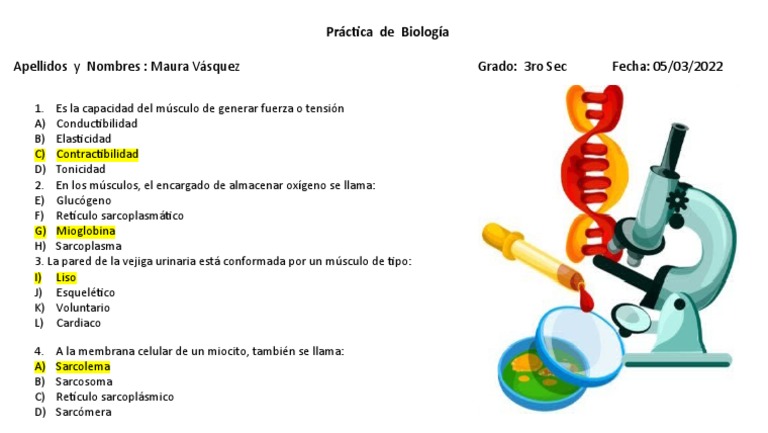 Tejido Muscular: Conceptos Clave | PDF