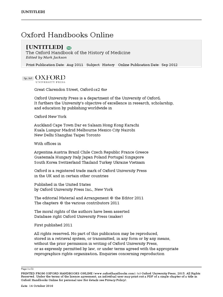 Oxford Handbooks Online: (Untitled) | PDF