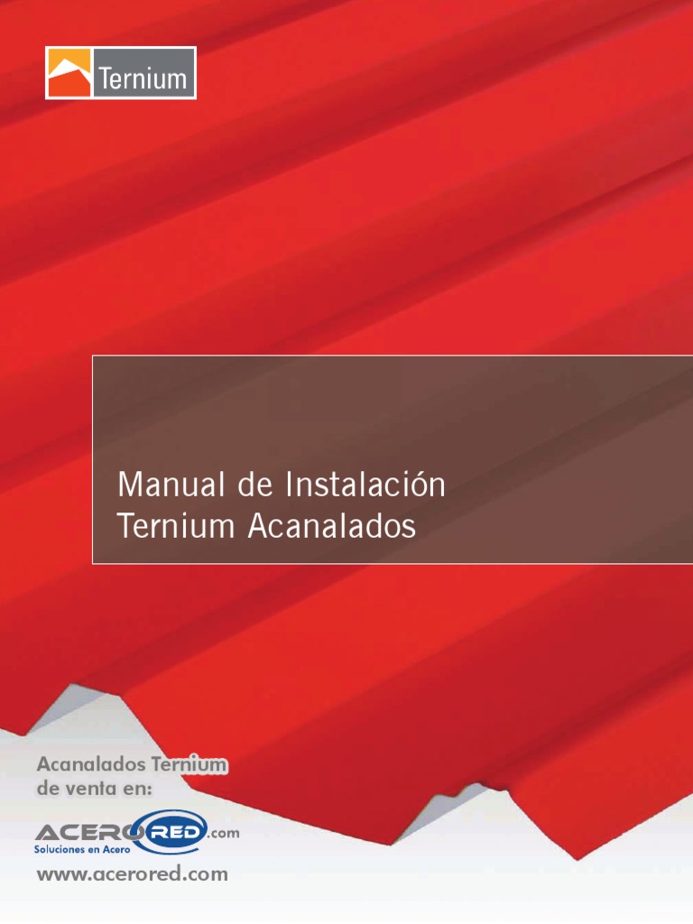18 Manual de Instalacion Ternium Acanalados | PDF