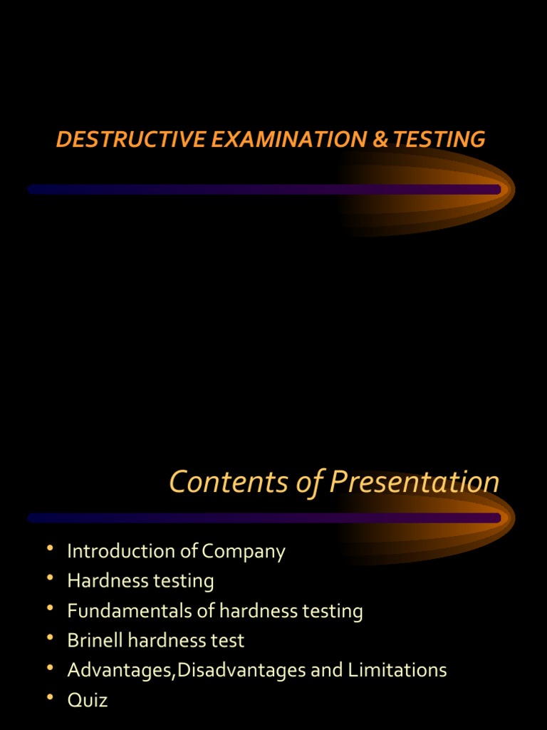 Non Destructive Examination Pdf