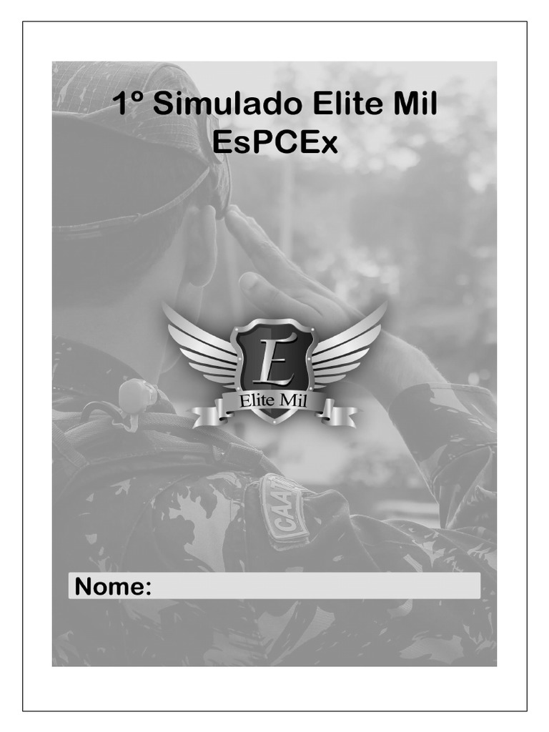 Simulado EsPCEX - Elite Mil | PDF