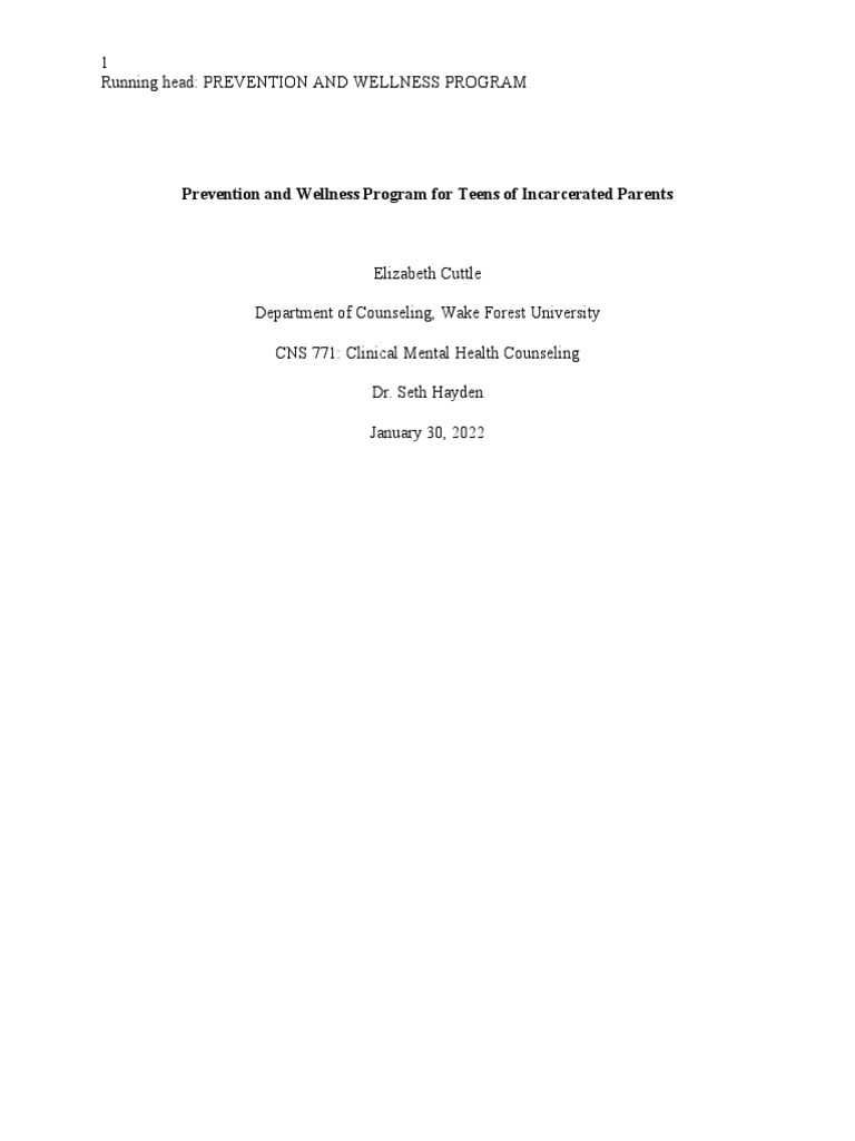 Youth Prevention Program | PDF