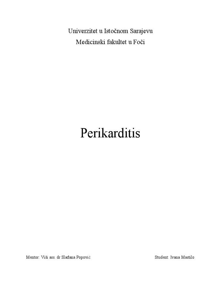 Perikarditis | PDF