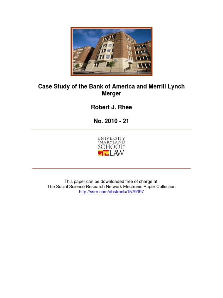 Bank of America Case Study | Download Free PDF | Bank Of America | Ben Bernanke