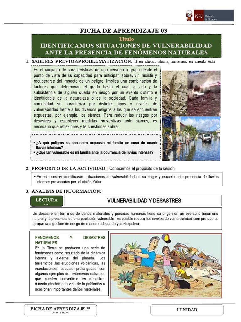 3 Ficha de Aprendizaje CCSS 2° Grado | PDF