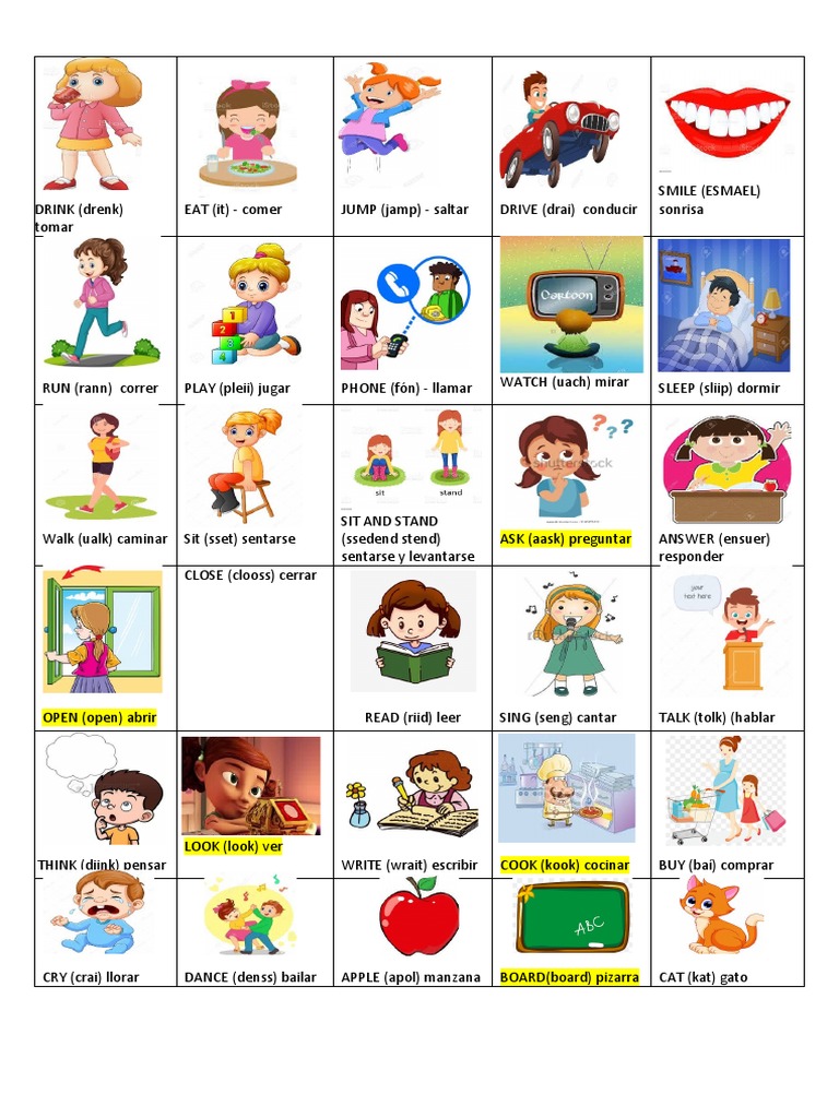 Palabras Ingles | PDF