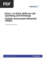 Pearson Edexcel Spoken Language Assessment | PDF | Communication ...
