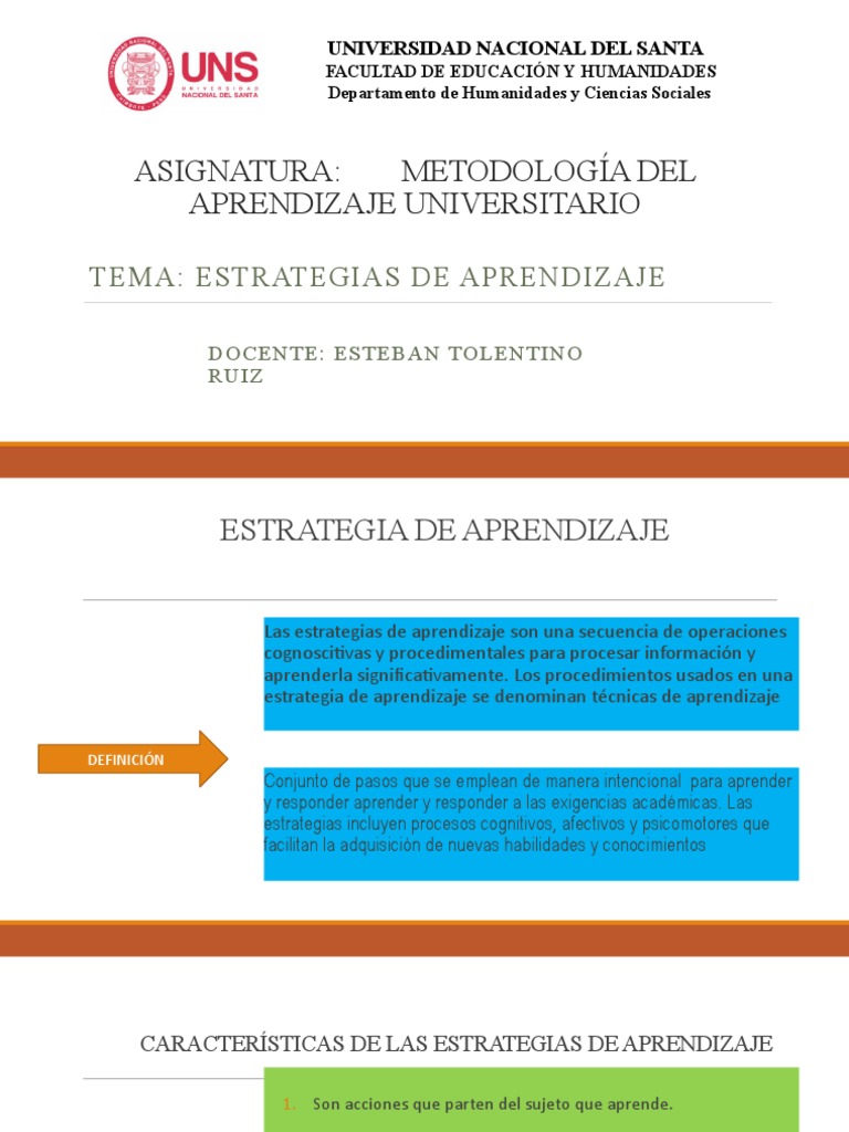 Estrategia de Aprendizaje | PDF | Aprendizaje | Maestros