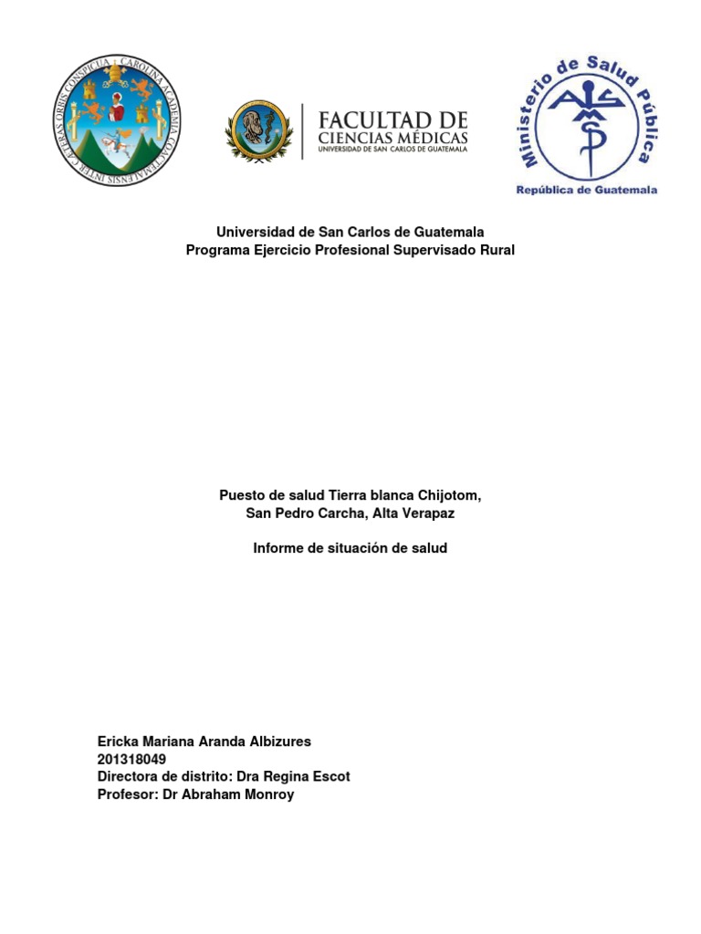 Analisis de Situación en Salud Tierra Blanca Chijotom | PDF | Muerte ...