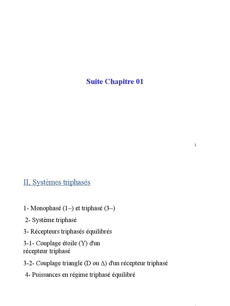 Systeme Triphase | PDF | Électrotechnique | Génie du bâtiment