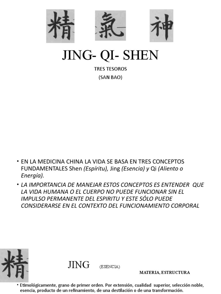 Jing - Qi - Shen | PDF