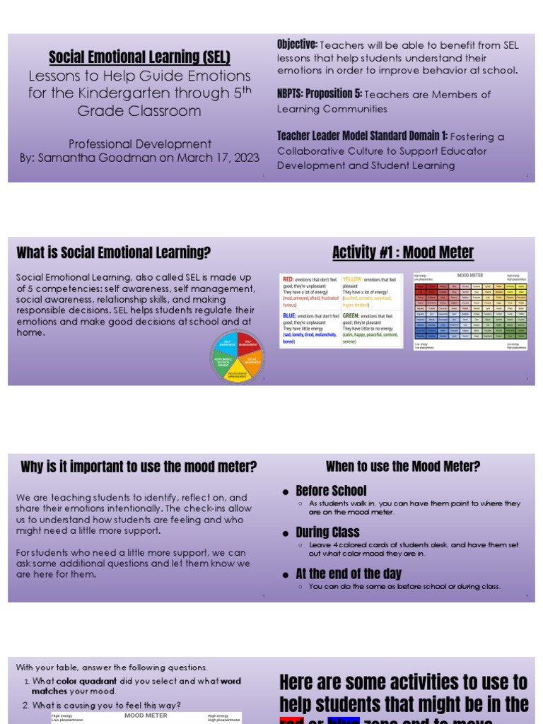 SEL Notes | Download Free PDF | Teachers | Cognitive Psychology