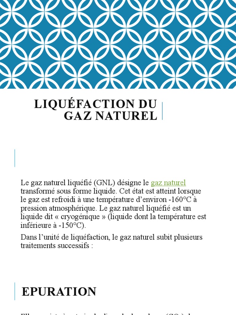 Liquéfaction Du Gaz Naturel | PDF