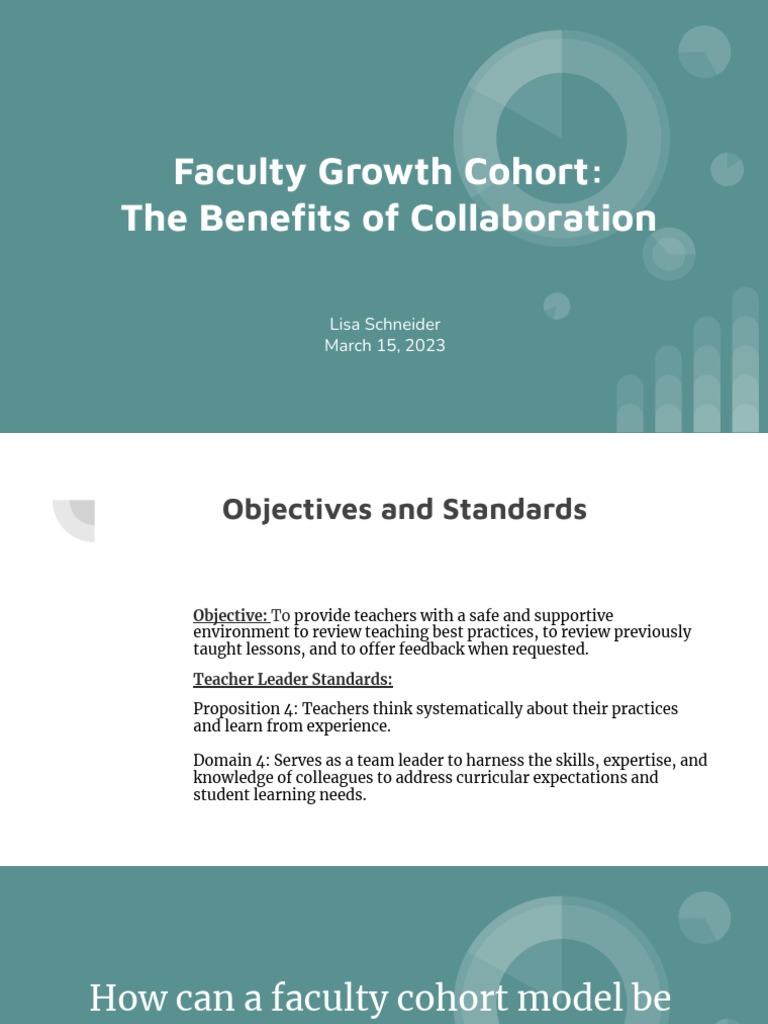 Faculty Growth Cohort The Benefits of Collaboration | PDF