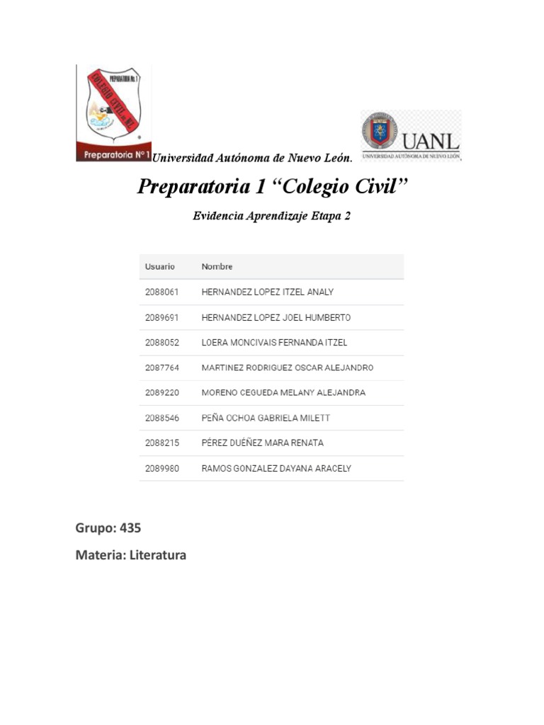 Equipo3 Ev2 Literatura | PDF