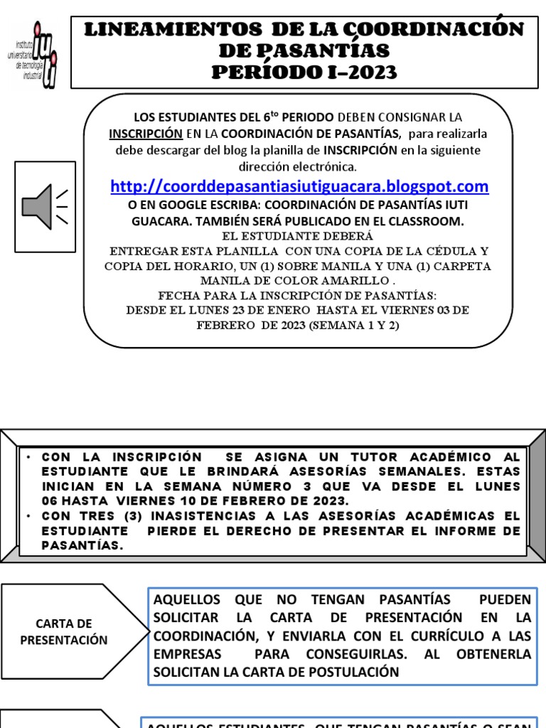 Lineamiento de Pasantia Iuti | PDF