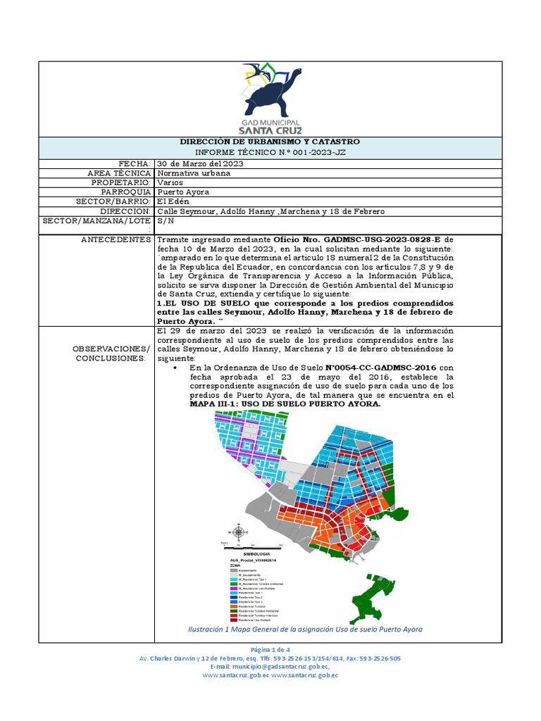 01.INFORME TÉCNICO USO DE SUELO SR. JASON GALLARDO-signed-signed | PDF