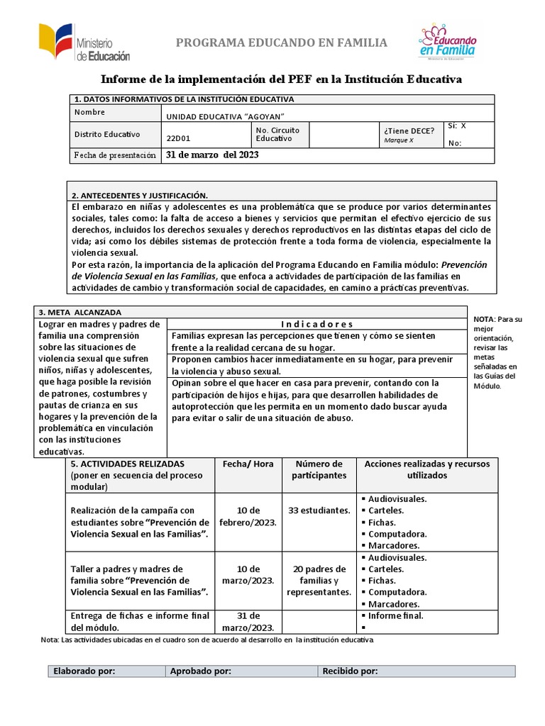 Informe Del Dece | PDF | Violencia