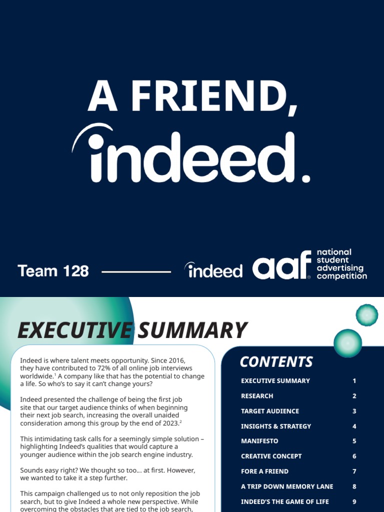 A Friend Indeed | PDF | Brand | Target Audience