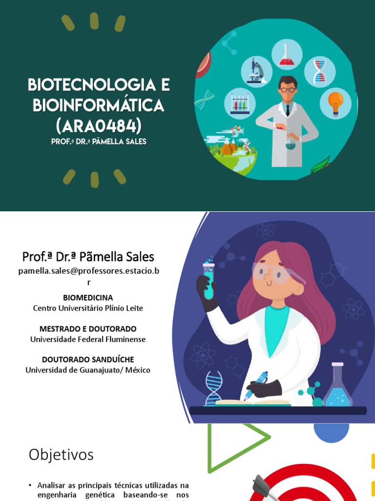 Biotec e Bioinf Aula 1 - Apresentacao | PDF | Biotecnologia | Genética