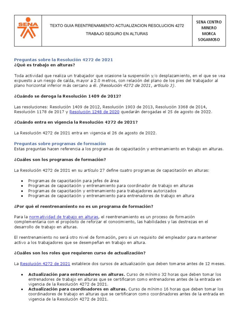 Respuestas Sobre La Resolución 4272 de 2021 | PDF