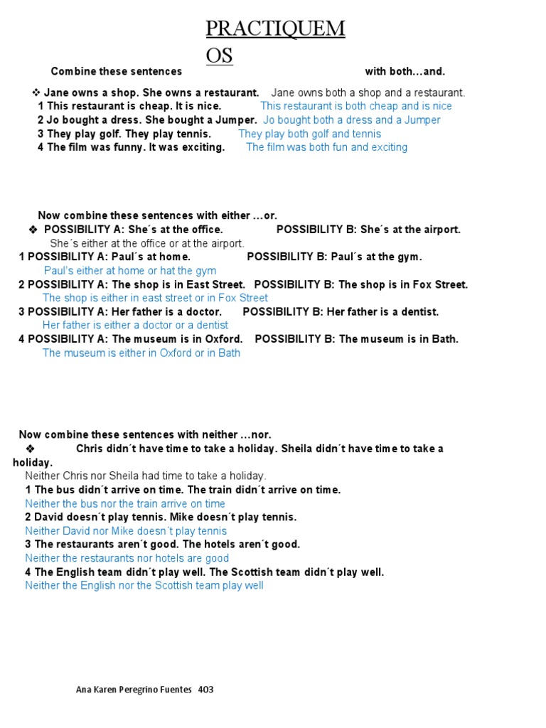Here Are The Answers To The Coordinating Conjunction Exercise 1 And 2 Nor3 So4 Yet5 Nor 6