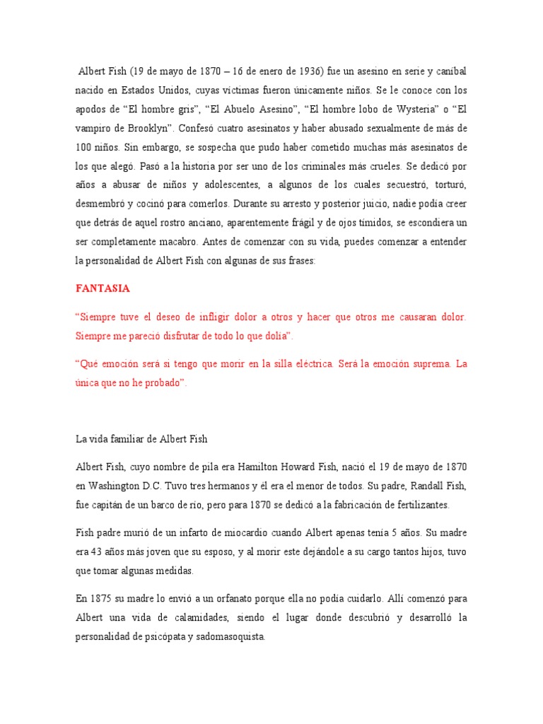 Albert Fish | PDF