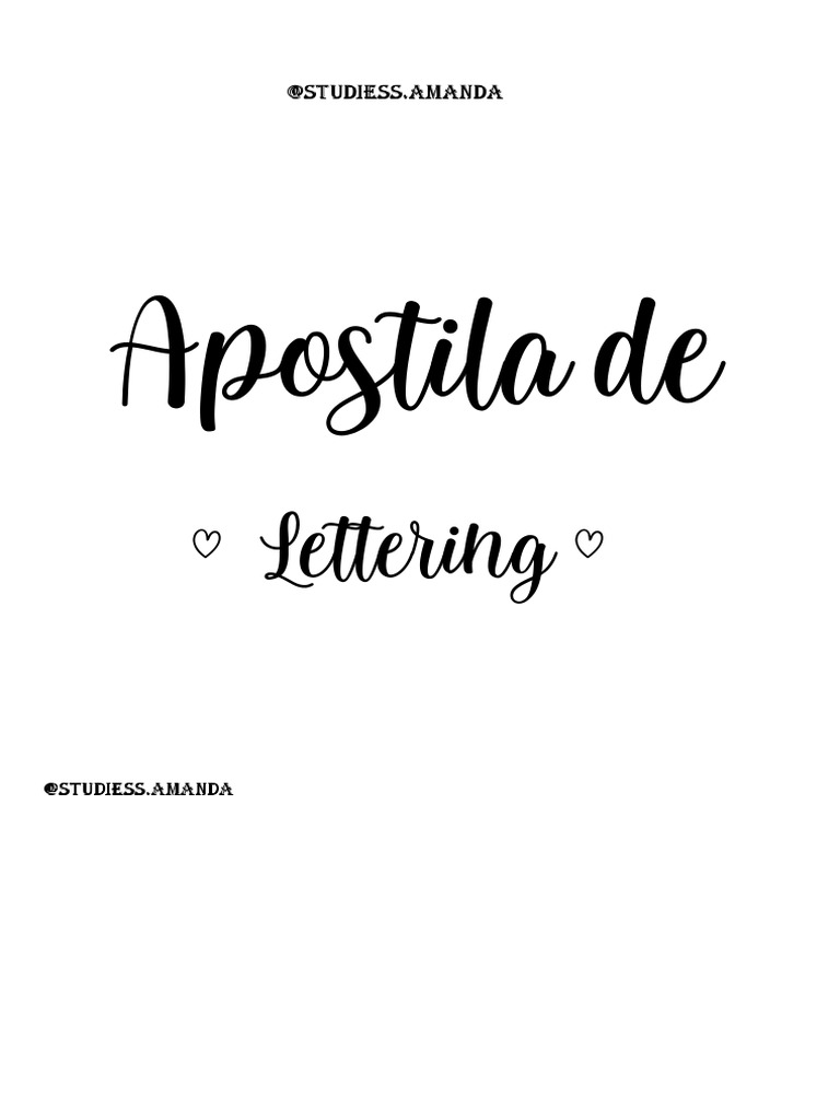 Apostila de Lettering #1 | PDF