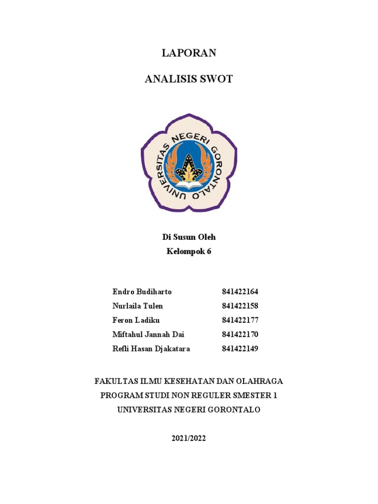Analisis SWOT Peningkatan Cuci Tangan Rumah Sakit | PDF