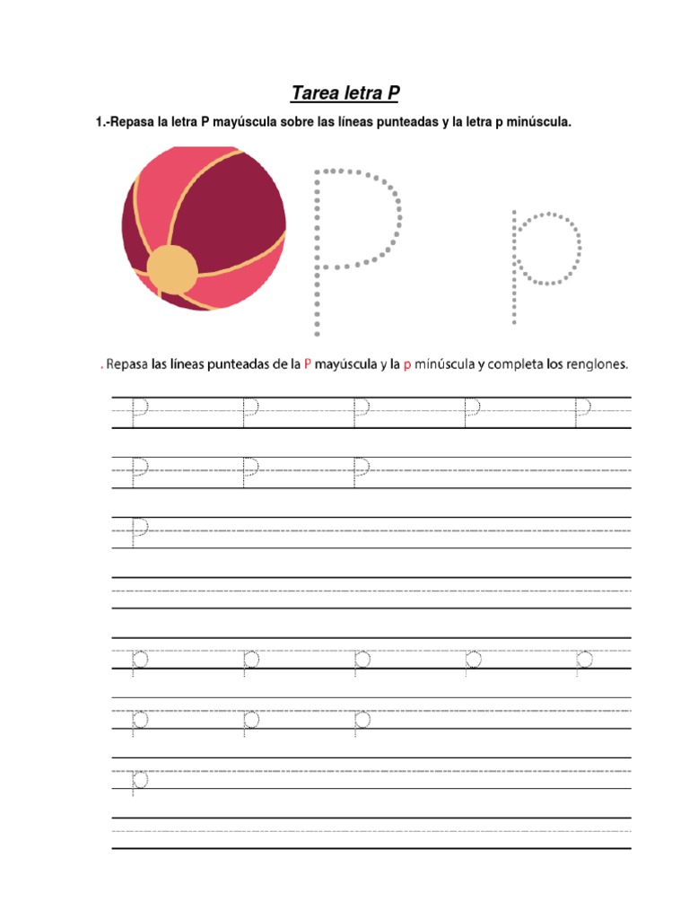 Tarea Letra P | PDF