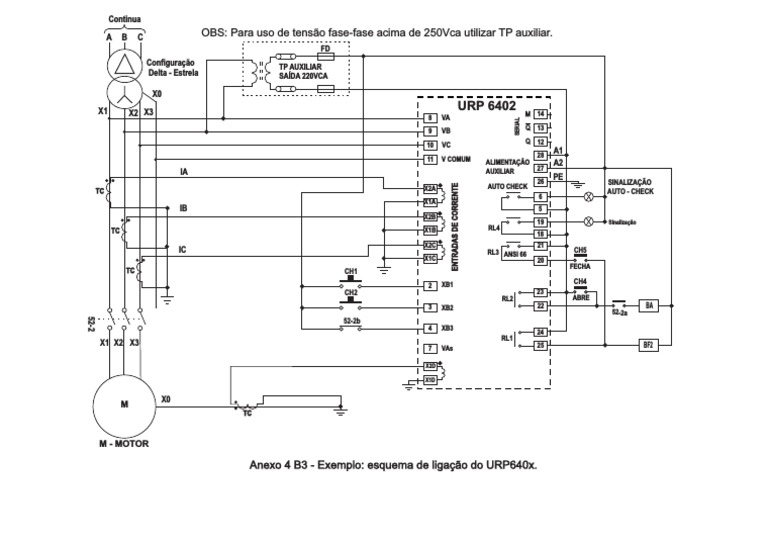 Esquema de Ligação URP640x | PDF