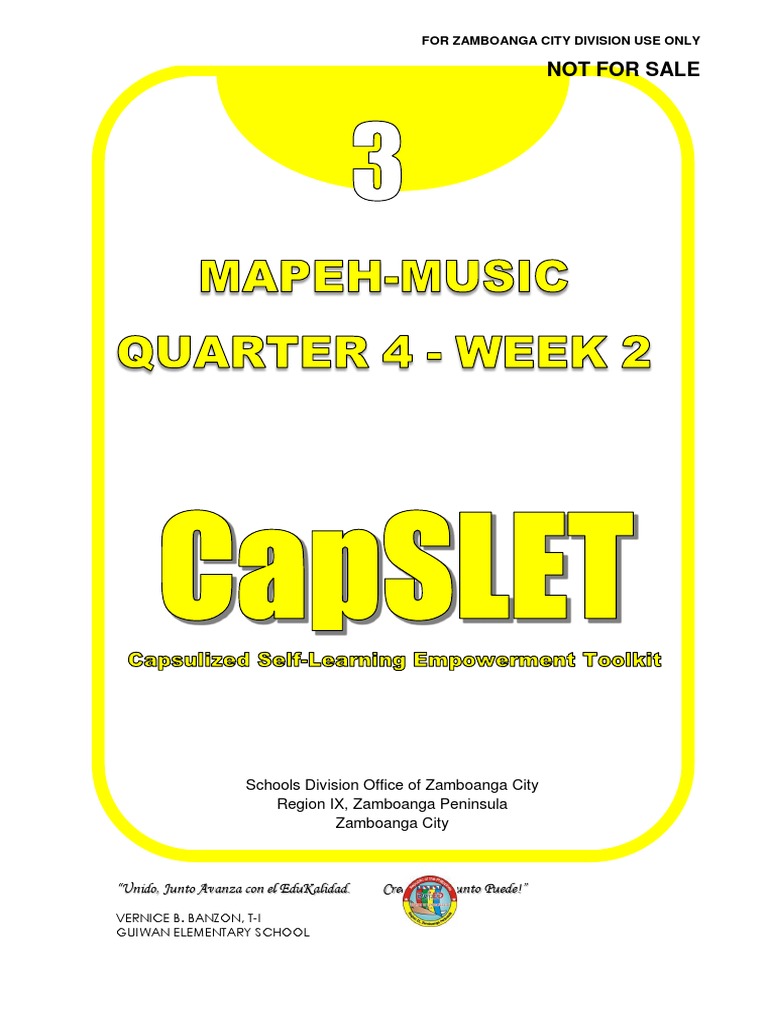 Music3 Q4 W2 | PDF | Behavior Modification | Learning