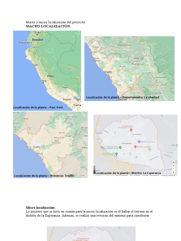 Macro y Micro Localización Del Proyecto | PDF