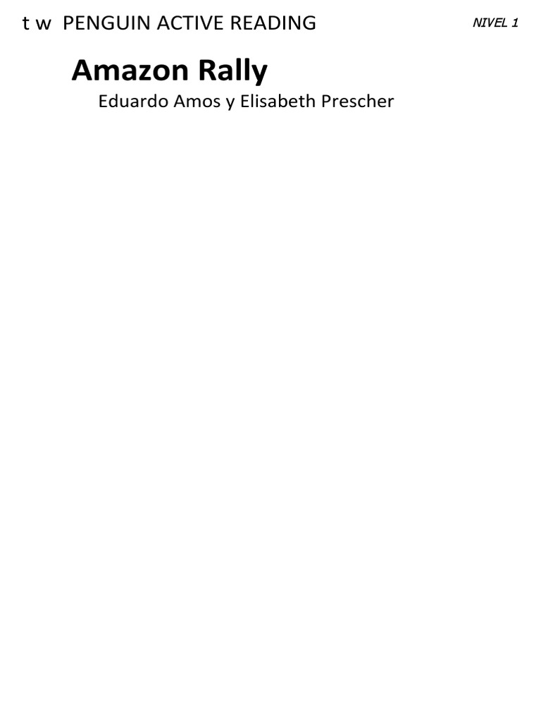 Amazon Rally: Eduardo Amos y Elisabeth Prescher | PDF | Vehículos | Transporte