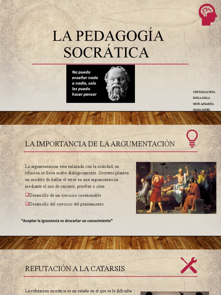 Pedagogía Socrática: Argumentación y Educación | PDF