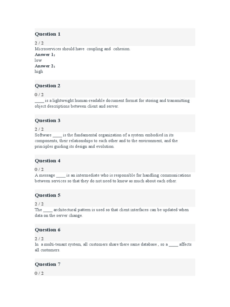 Answer 1 Answer 2 | PDF | Relational Database | Databases