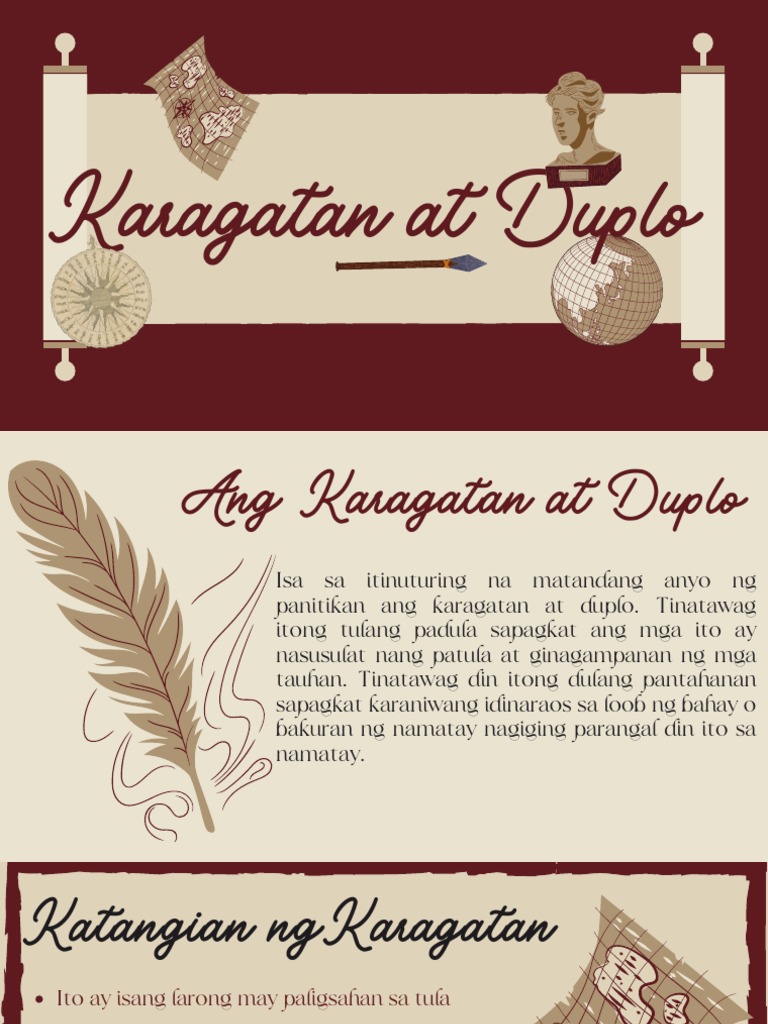 Karagatan at Duplo | PDF