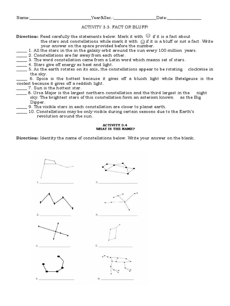 Activity Constellation | PDF