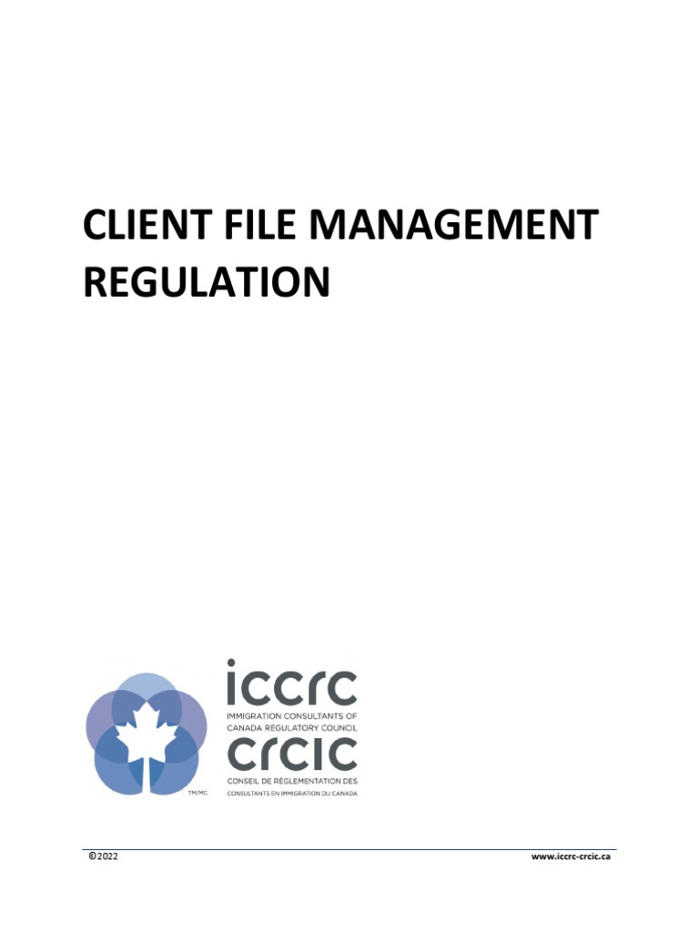 Client File Management Regulation | PDF | Confidentiality | Justice