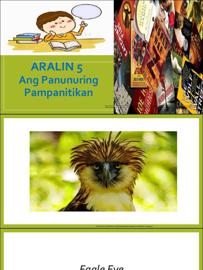 Aralin 5 - Ang Panunuring Pampanitikan - 100934 | PDF