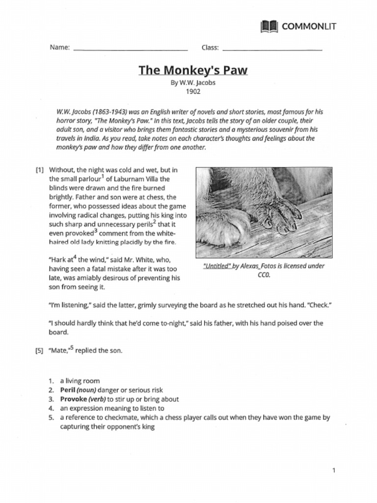 The Monkey's Paw | PDF